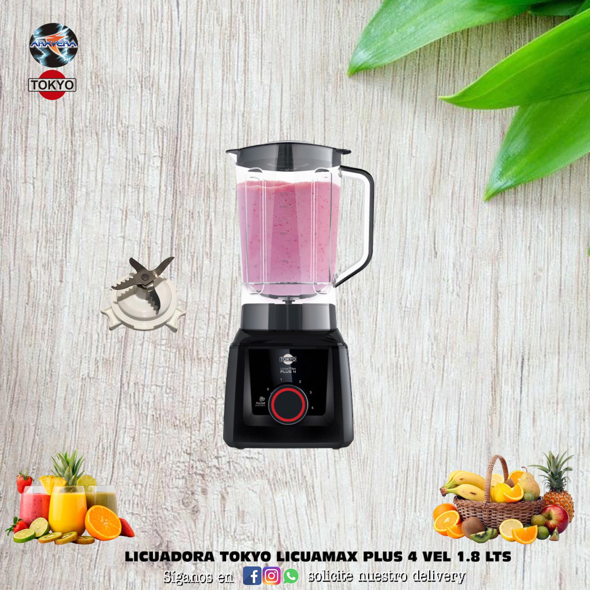 Licuadora Tokyo Licuamax Plus 4vel 900w - Pira Pire Electrodomésticos Licuadora Tokyo Licuamax Plus 4vel 900w - Pira Pire Electrodomésticos
